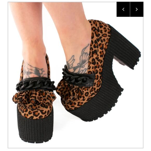 Charla Tedrick | Shoes | Charla Tedrick Goth Poshpunk Leopard Print ...